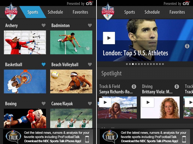 Watch Olympics on iPhone and Android
